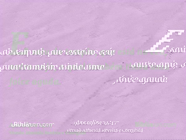 Apocalipse 14:17 - Bíblia