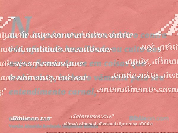 Colossenses 2:18 - Bíblia