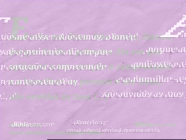 Daniel 10:12 - Bíblia