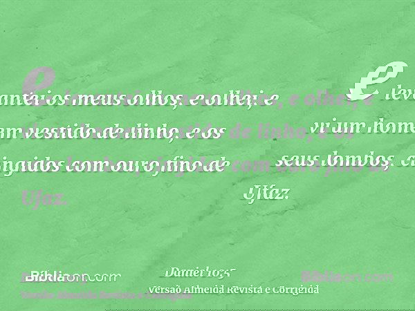 Daniel 10:5 - Bíblia