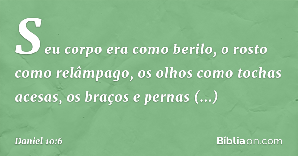 Daniel 10:6 - Bíblia