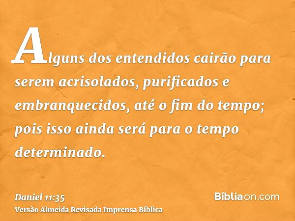 Daniel 11:35 - Bíblia