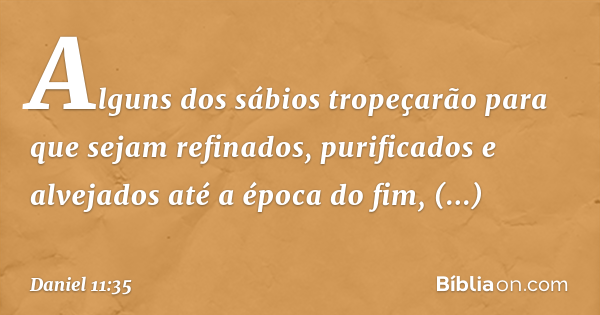 Daniel 11:35 - Bíblia