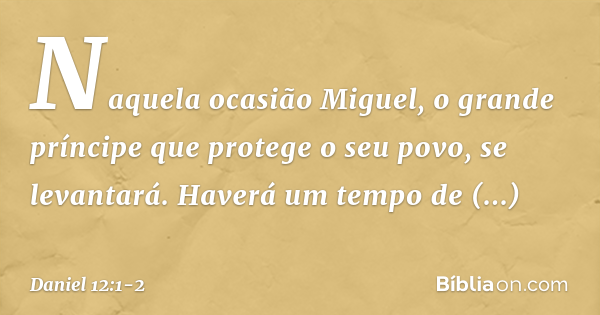 Daniel 12:1-2 - Bíblia