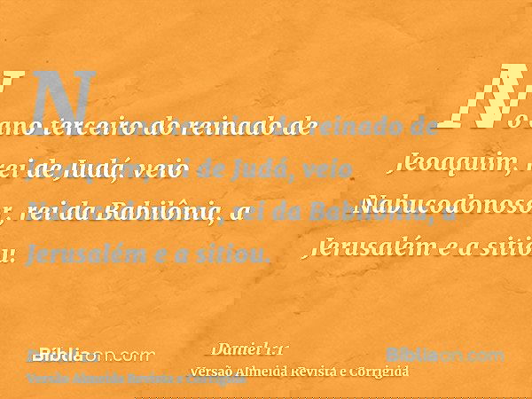 Daniel 1:1 - Bíblia