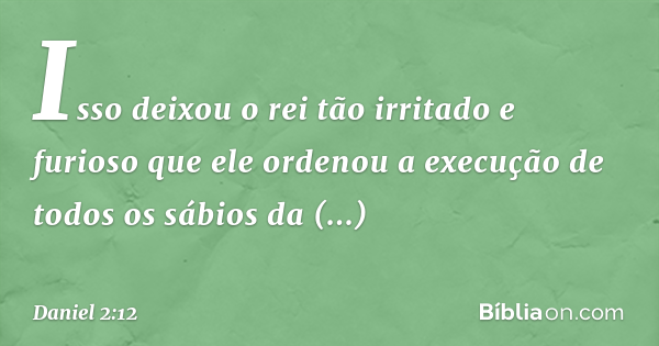 Daniel 2:12 - Bíblia