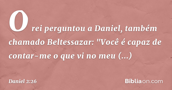 Daniel 2:26 - Bíblia