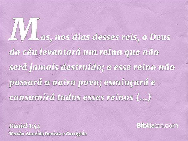 Daniel 2:44 - Bíblia