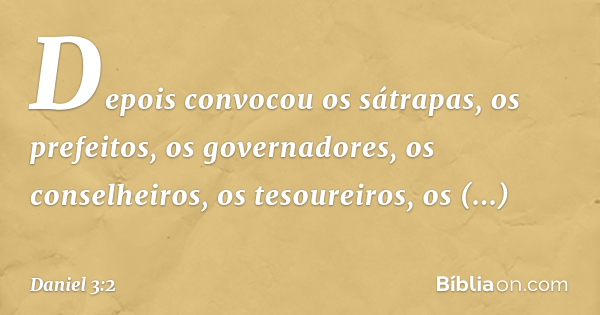 Daniel 3:2 - Bíblia