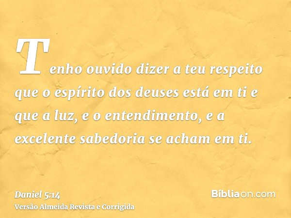 Daniel 5:14 - Bíblia