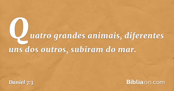 Daniel 7:3 - Bíblia