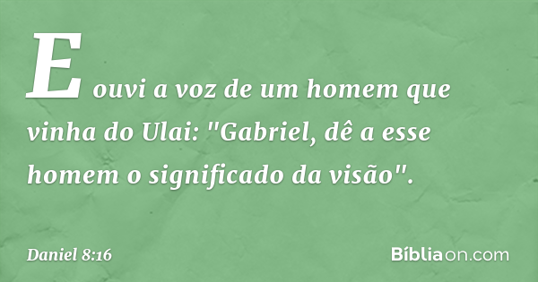 Daniel 8:16 - Bíblia
