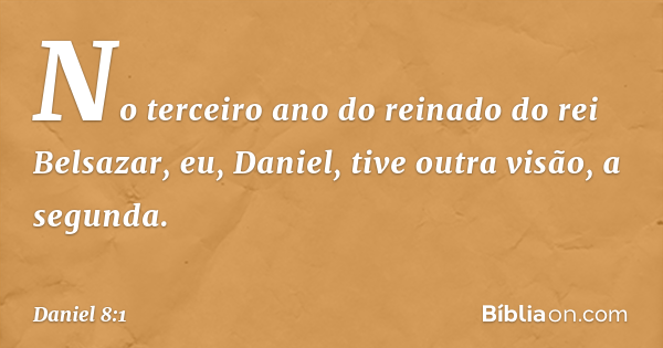 Daniel 8:1 - Bíblia