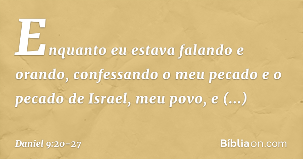 Daniel 9:20-27 - Bíblia