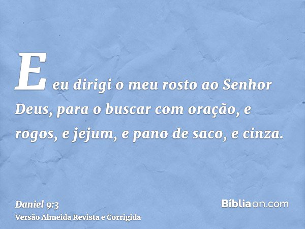 Daniel 9:3 - Bíblia