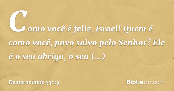 Deuteronômio 33:29 - Bíblia