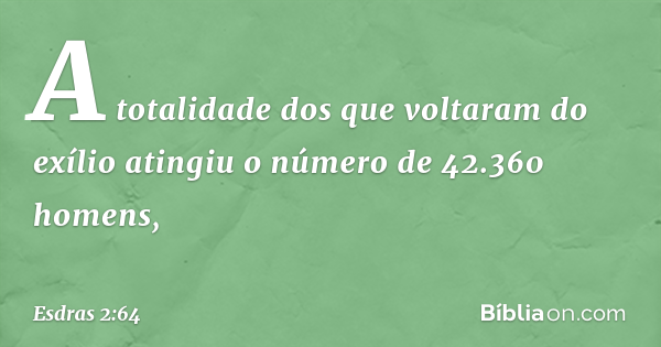 Esdras 2:64 - Bíblia