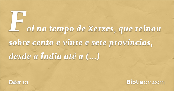 Ester 1:1 - Bíblia