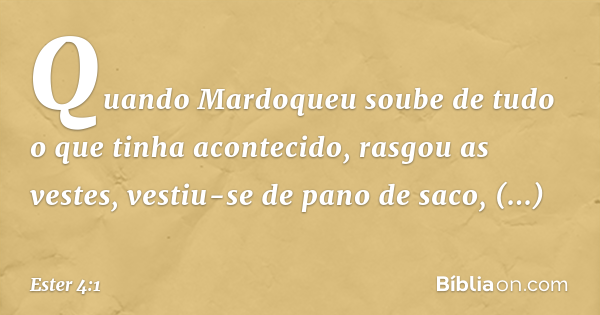 Ester 4:1 - Bíblia