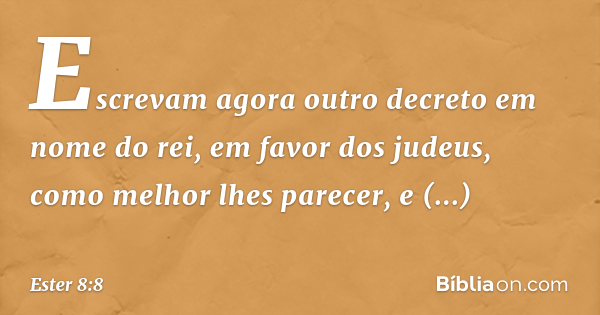 Ester 8:8 - Bíblia