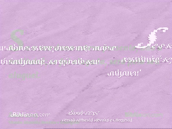 Êxodo 22:15 - Bíblia