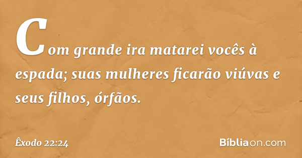 Êxodo 22:24 - Bíblia
