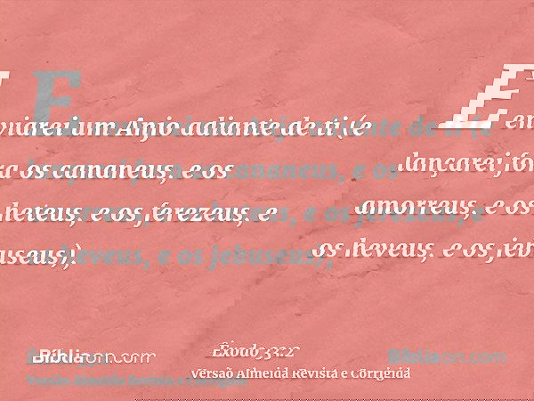 Êxodo 33:2 - Bíblia