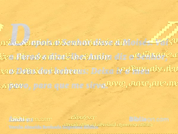 Êxodo 9:1 - Bíblia