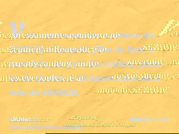 Ezequiel 1:3 - Bíblia