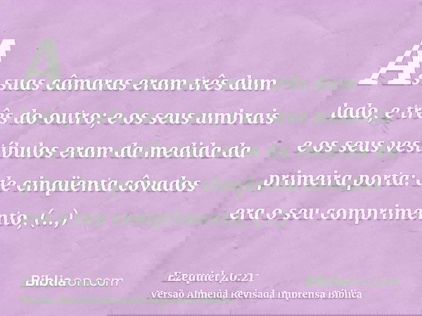 Ezequiel 40 21 Bíblia