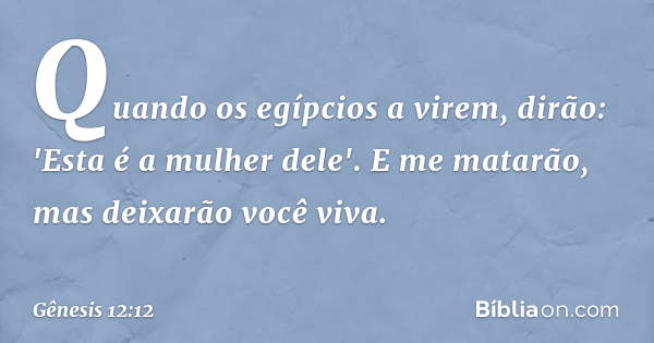 Gênesis 12:12 - Bíblia