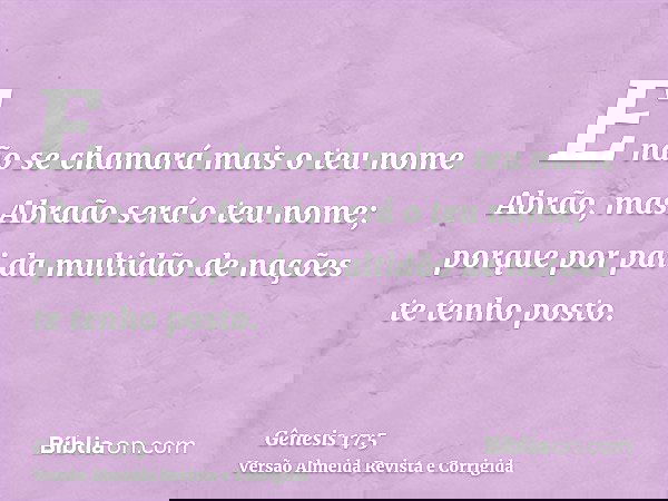 Gênesis 17:5 - Bíblia