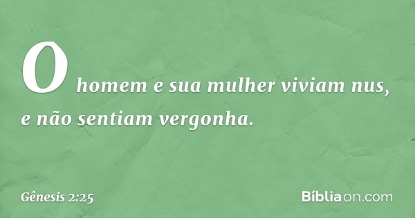 Gênesis 2:25 - Bíblia