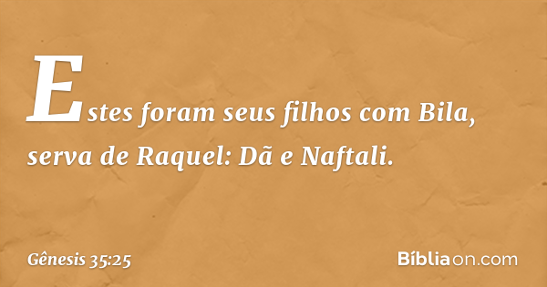 Gênesis 35:25 - Bíblia