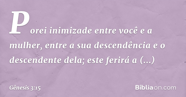 Gênesis 3:15 - Bíblia