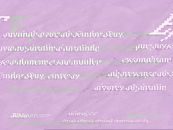 Gênesis 3:8 - Bíblia