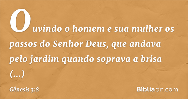 Gênesis 3:8 - Bíblia