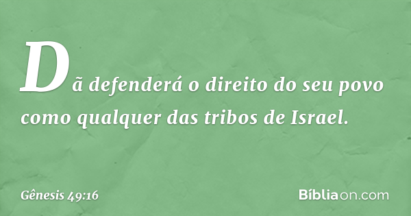 Gênesis 49:16 - Bíblia