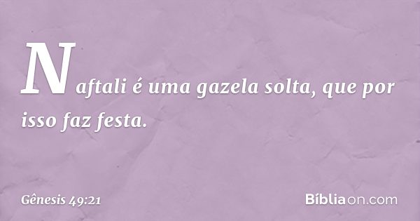 Gênesis 49:21 - Bíblia