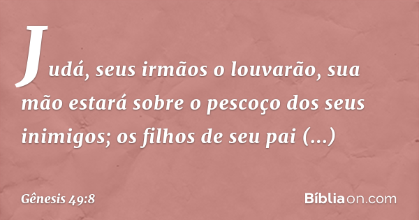 Gênesis 49:8 - Bíblia