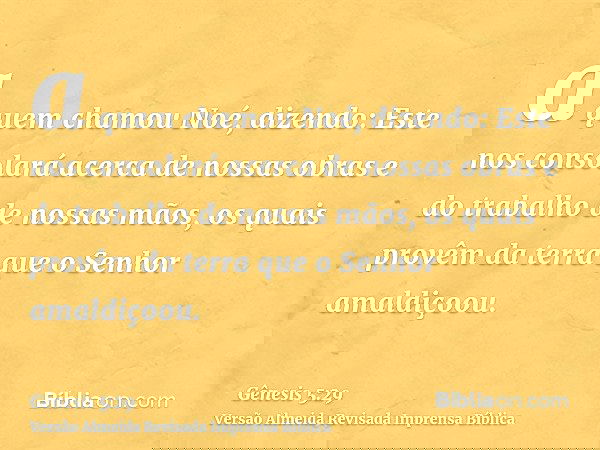 Gênesis 5:29 - Bíblia