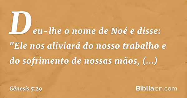 Gênesis 5:29 - Bíblia