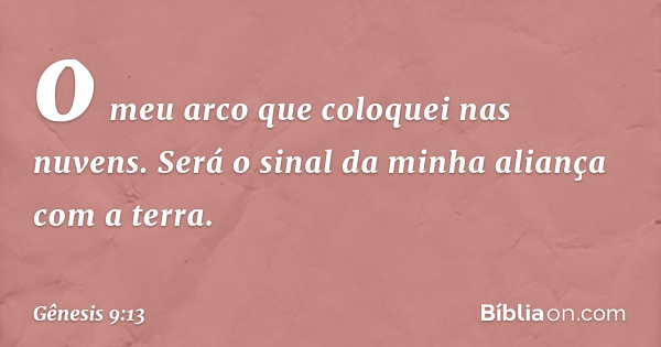 Gênesis 9:13 - Bíblia