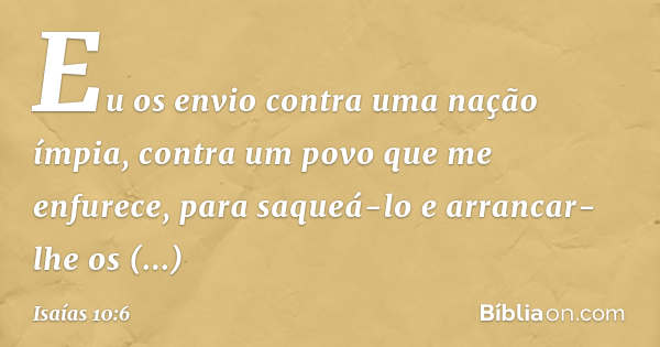 Isaías 10:6 - Bíblia