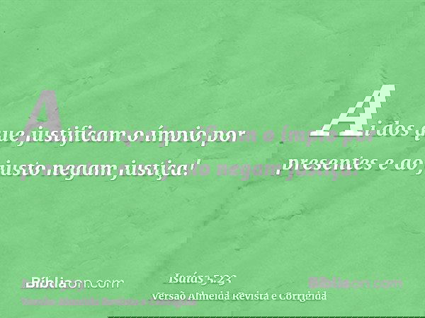 Isaías 5:23 - Bíblia