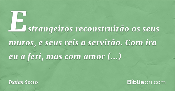 Isaías 60:10 - Bíblia
