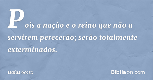 Isaías 60:12 - Bíblia