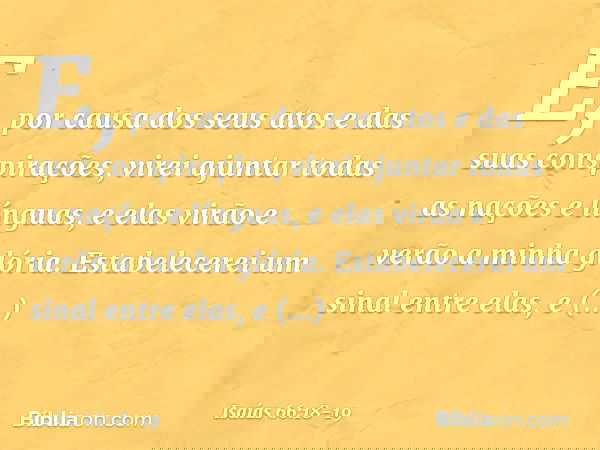 Isaías 66:18-19 - Bíblia