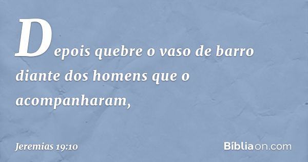 Jeremias 19:10 - Bíblia
