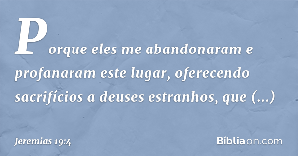 Jeremias 19:4 - Bíblia